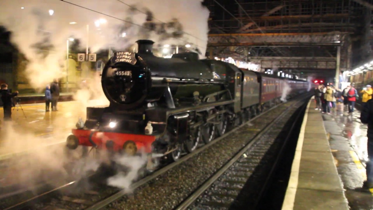LMS Jubilee 45562 (Aka 45699) on 1Z11 @ Preston - 29.02.20 - YouTube