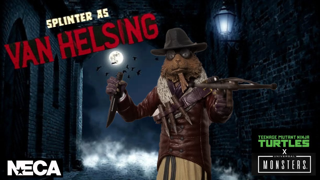 TMNT Universal Monsters Splinter as Van Helsing NECA Toys - YouTube