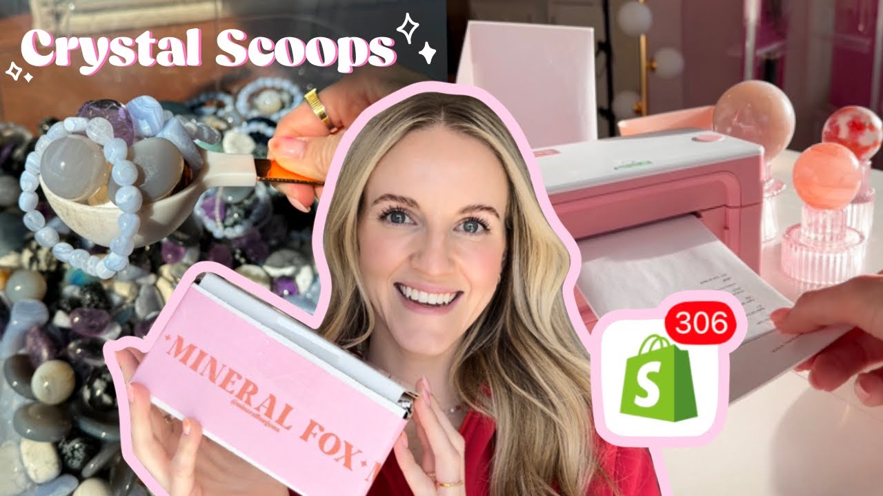 Packing Orders for my Crystal Shop - Small Business Vlog 005 - Mineral ...