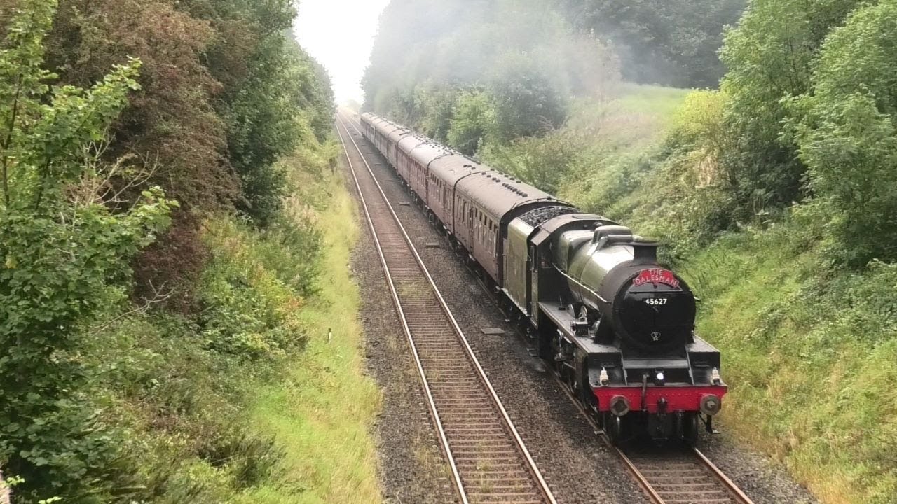 LMS 45627 takes on "The Long Drag" (07 Sep 2023) - YouTube