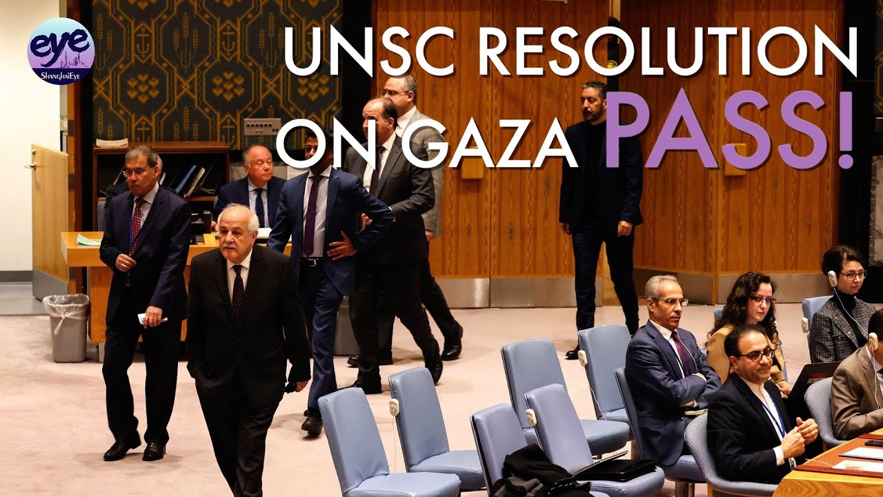 UN Security Council Resolution on Gaza passed with US abstains - YouTube