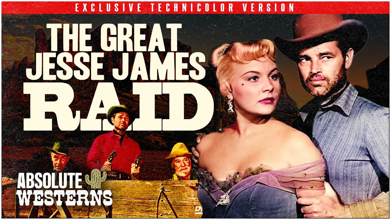 Iconic 50's Western Remastered | The Great Jesse James Raid (1953 ...