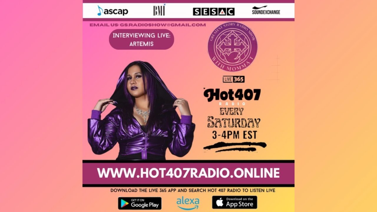 The Greatest Story Radio Show - Artemis Interview - YouTube