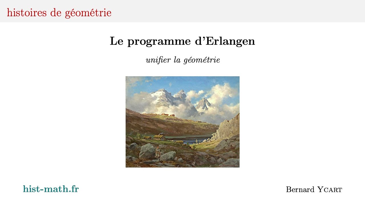 Klein et le programme d'Erlangen - YouTube