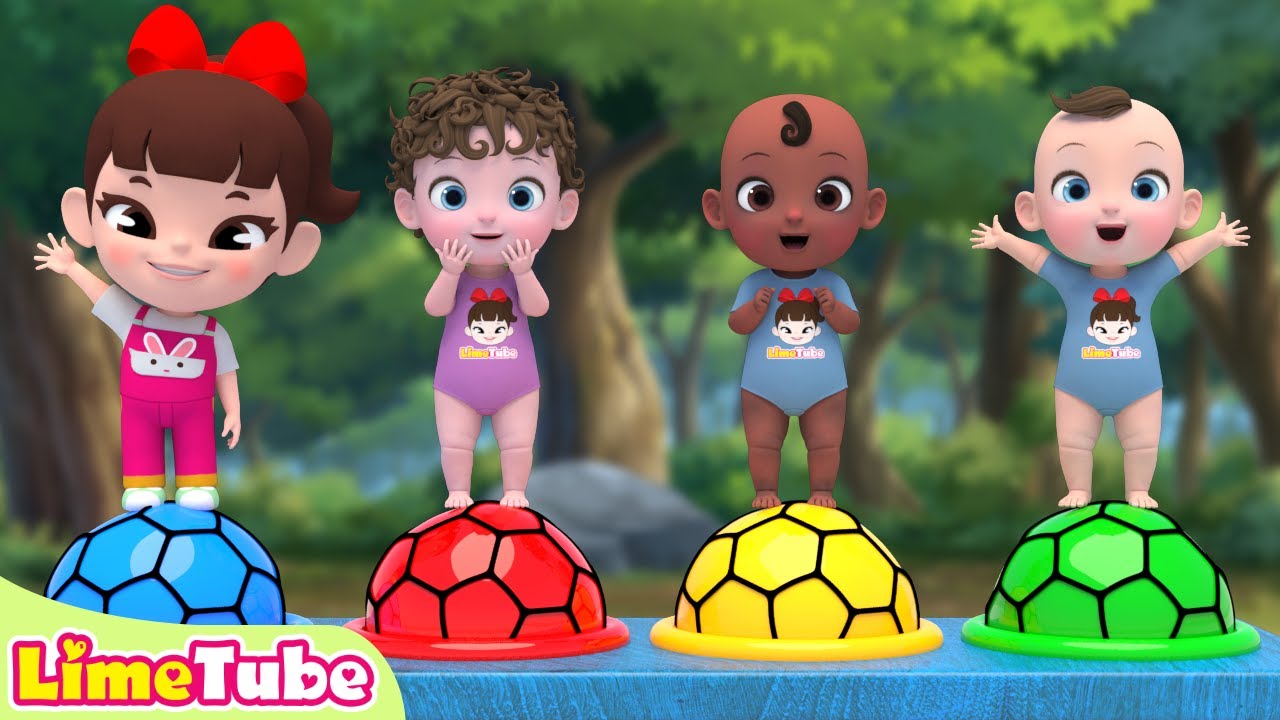 Color Balls Johny Johny Yes Papa & The Boo Boo Nursery Rhymes ...