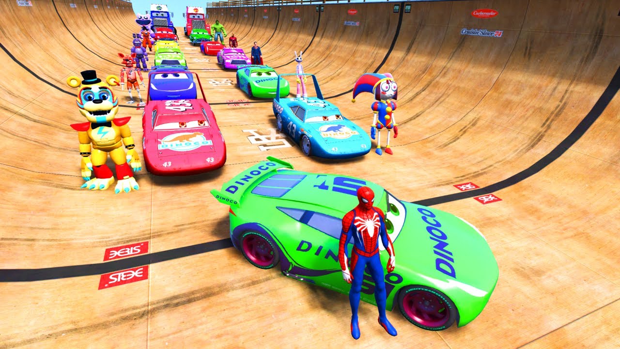 GTA V Epic New Stunt Race For Car Racing Challenge by Trevor and Shark ...