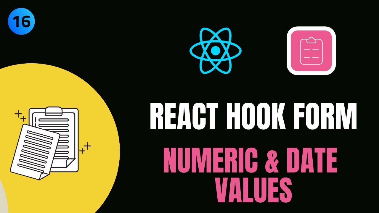 16 React Hook Form 📝 Numeric🔢 And Date📅 Codewithaswin Yt Reactjs Forms Reacthookform