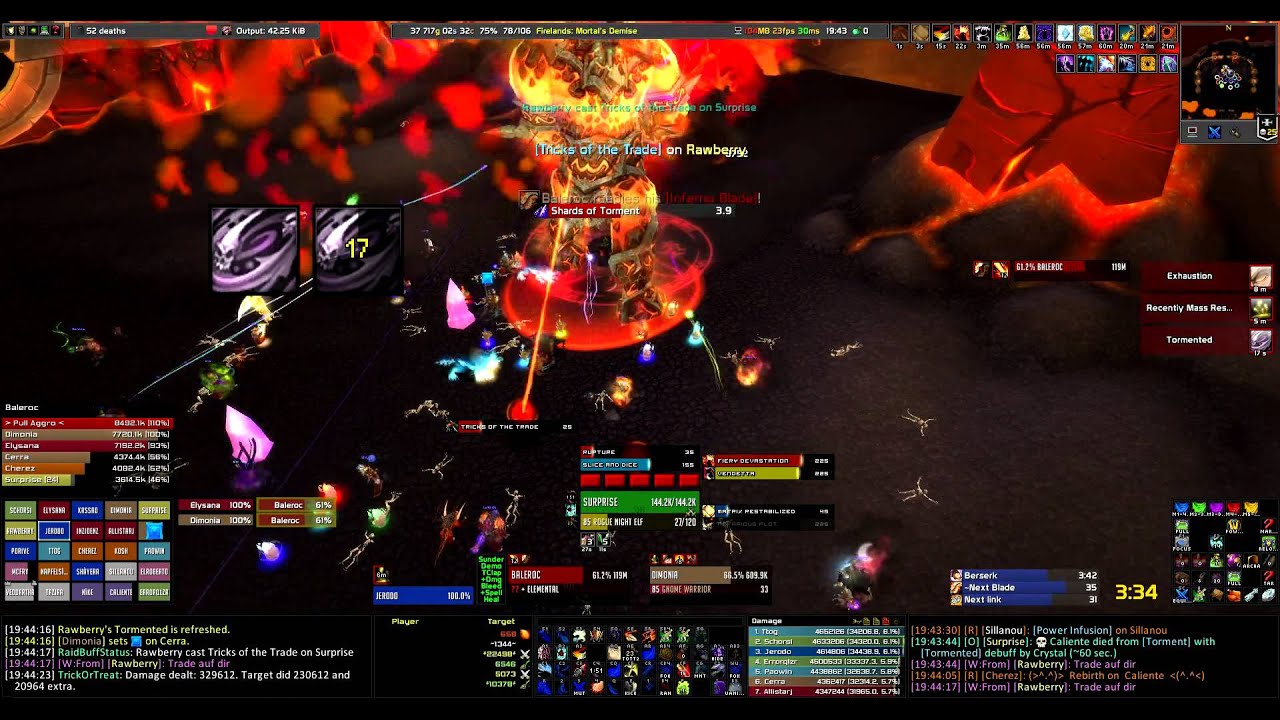 WoW - Anathema vs Baleroc Heroic 25man - Rogue PoV - YouTube