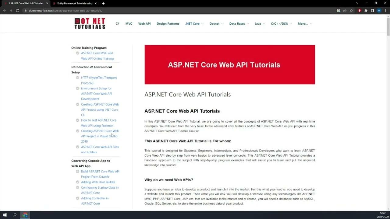 Intro to Asp Net Core Web Api - YouTube