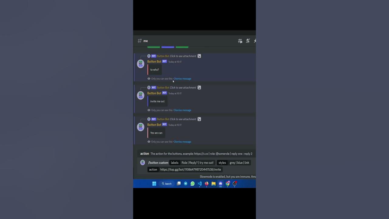 Discord Button Bot No Programming #discord #button #nocode #shorts - YouTube