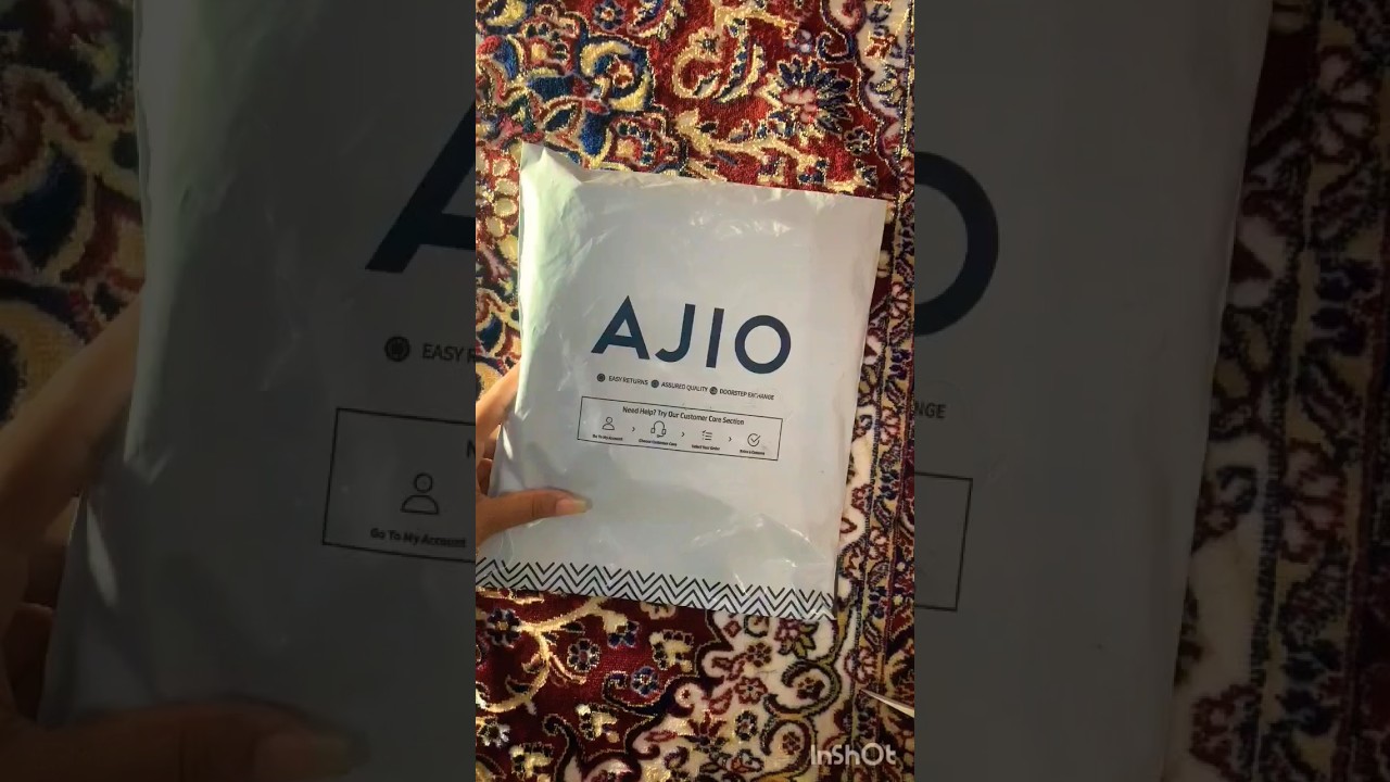 Unboxing Ajio t-shirt👕 129 ₹ 😱// product link in comment box 🎁 #viral # ...