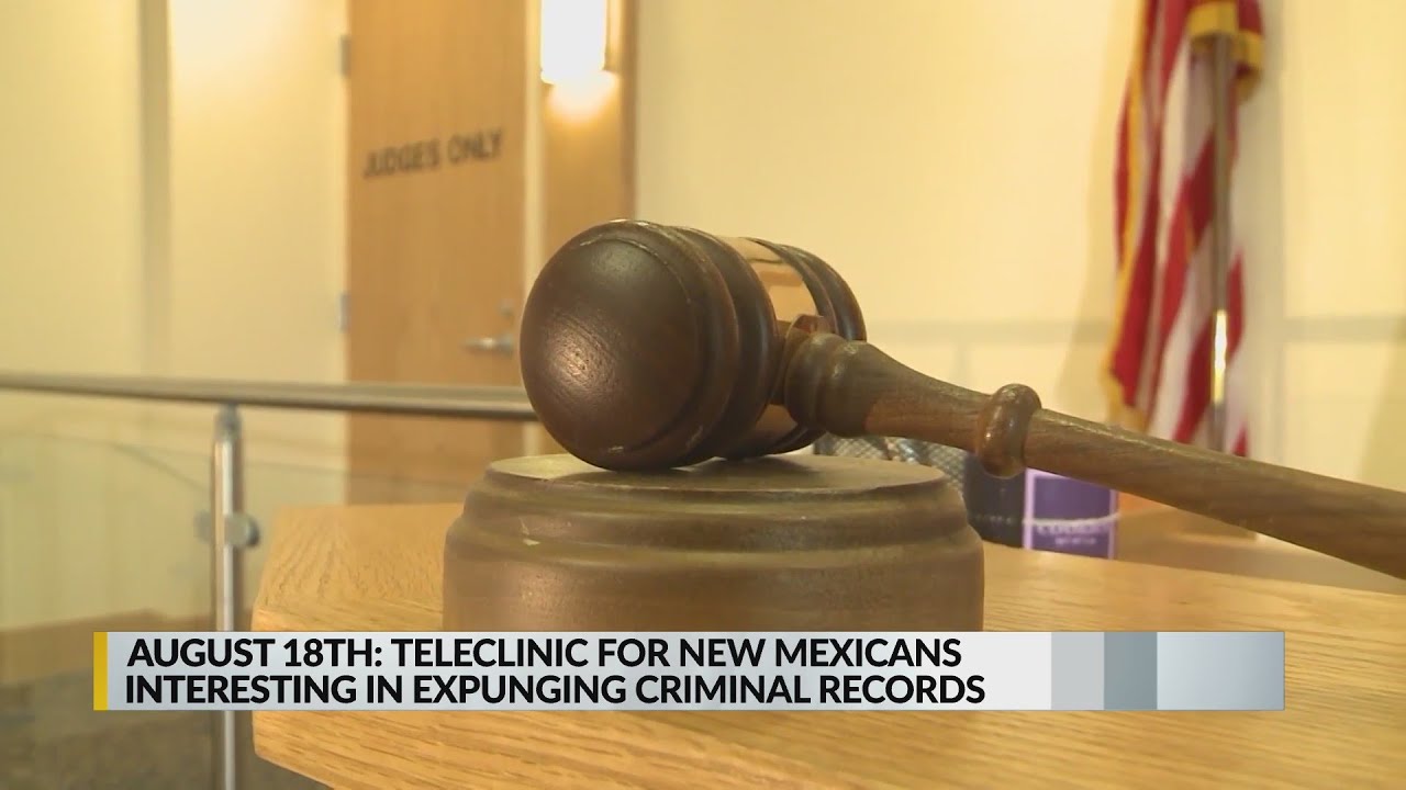 New Mexico legal aid hosts free expungement law teleclinic - YouTube