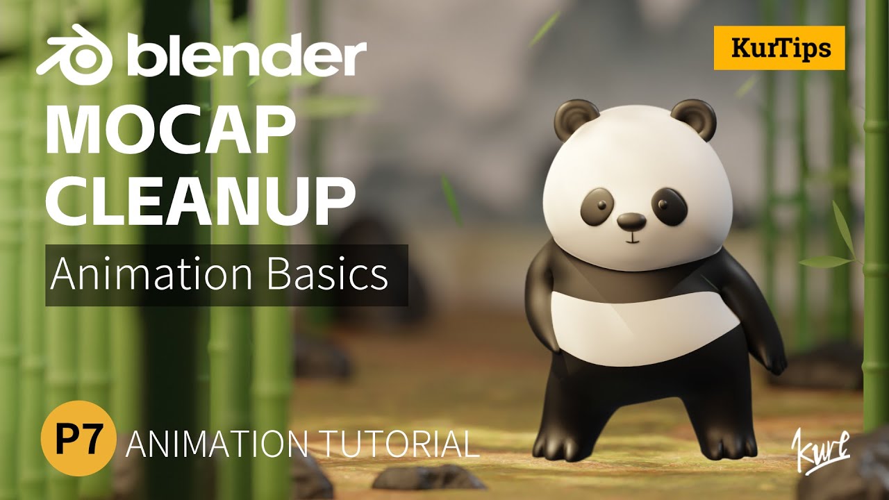 Panda Dance Blender Tutorial:P7- Blender mocap cleanup | AI motion capture cleanup with Auto rig ...