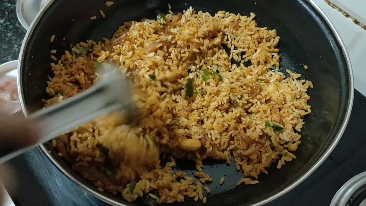 sambar powder rice bath | sambar powder recipe | how to prepare rice ...