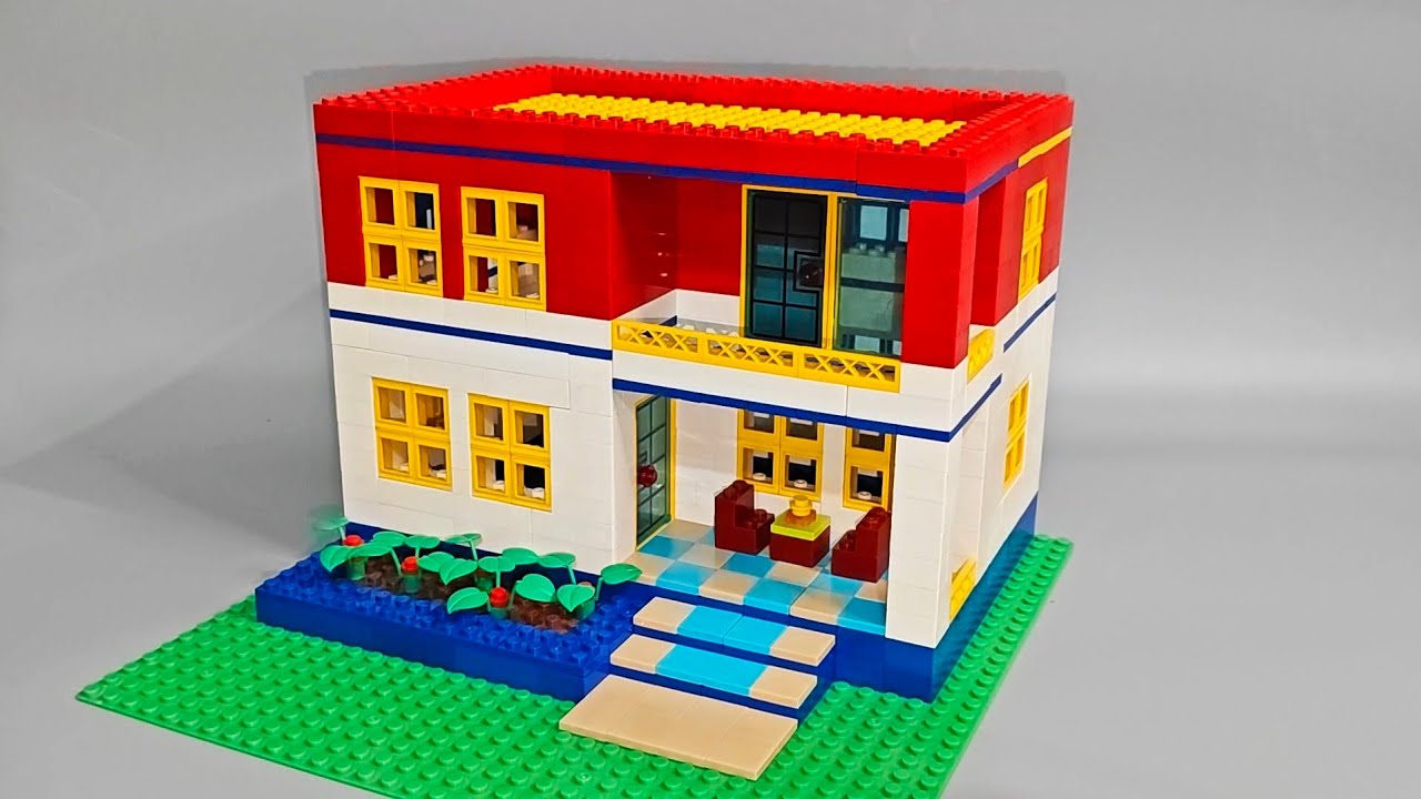 How To Build a LEGO Luxury Modern House Exterior Design MOC | Building ...