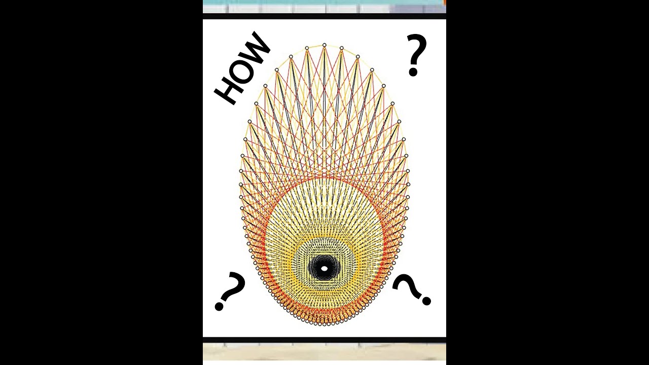 How to make elliptical wavy string art #Shorts - YouTube