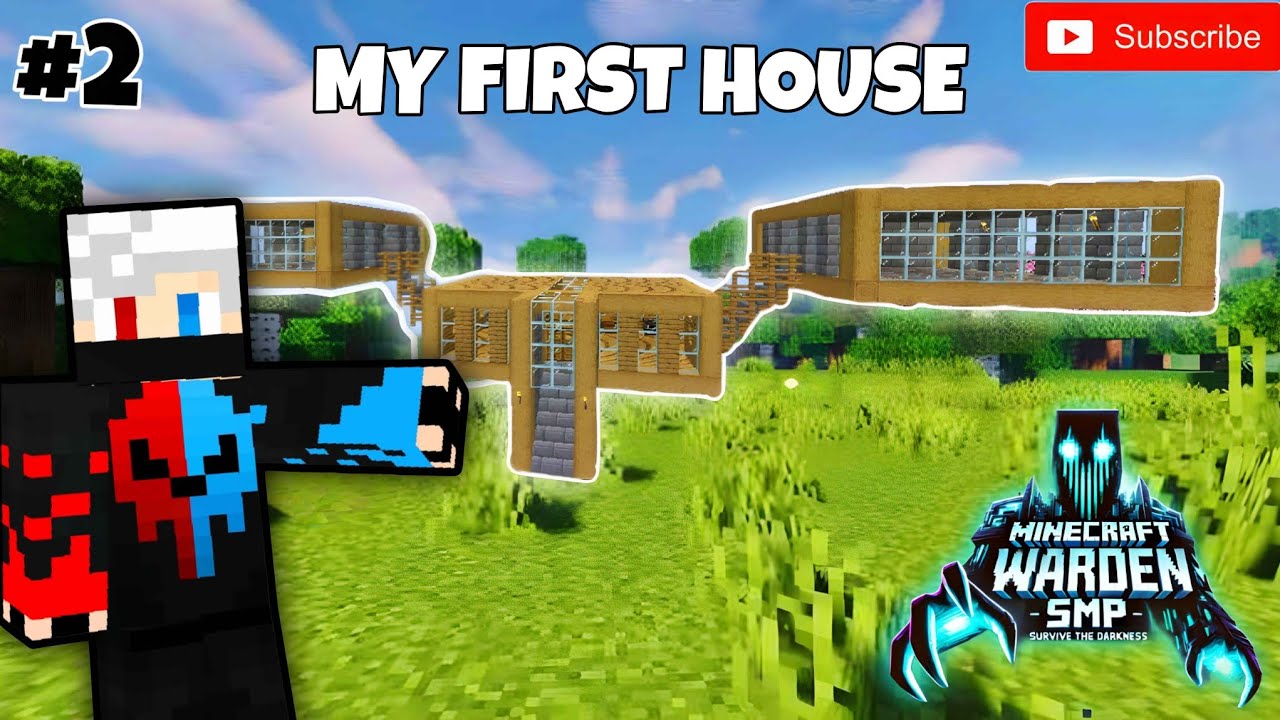 My First House In Warden SMP Part-2 || Minecraft Survival Hindi gameplay - YouTube