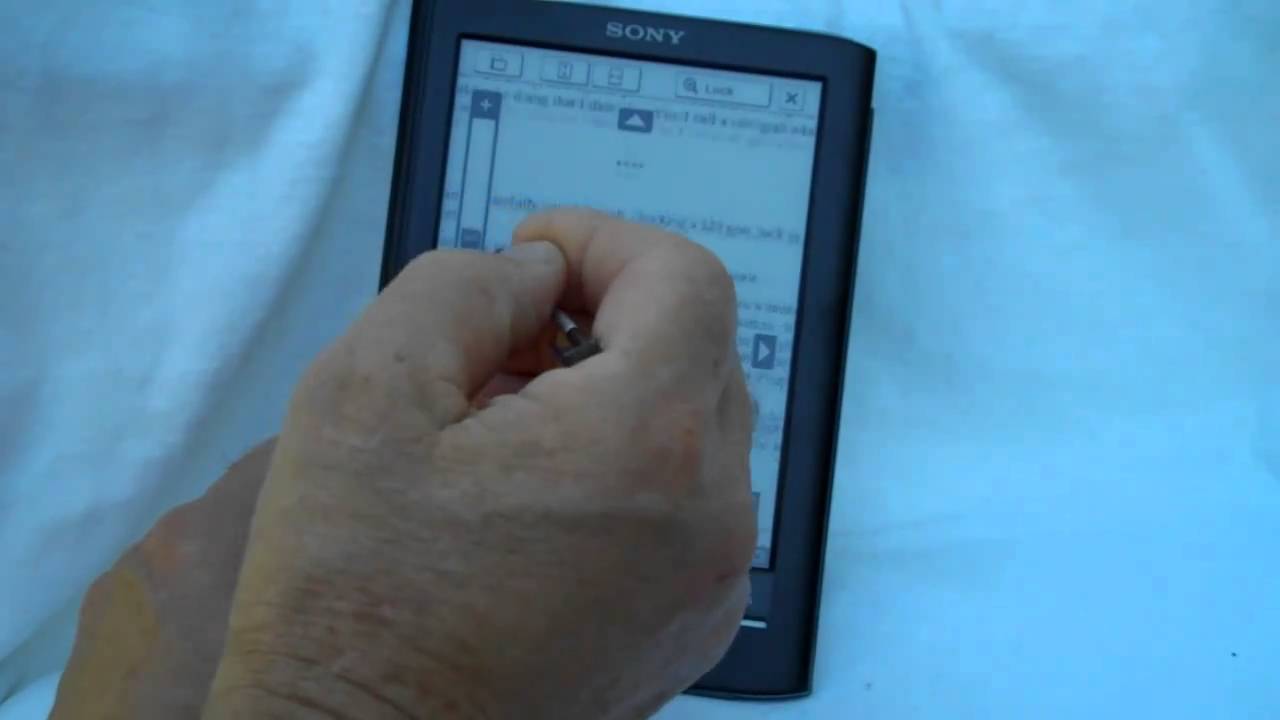 Sony PRS-650 Touch Edition ereader video review.wmv - YouTube