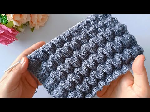 ÜÇ BOYUTLU İKİ ŞİŞ ÖRGÜ MODELİ YAPILIŞI💥MAKING A THREE-DİMENSİONAL NECK WORK TREND KNITTING MODEL💥