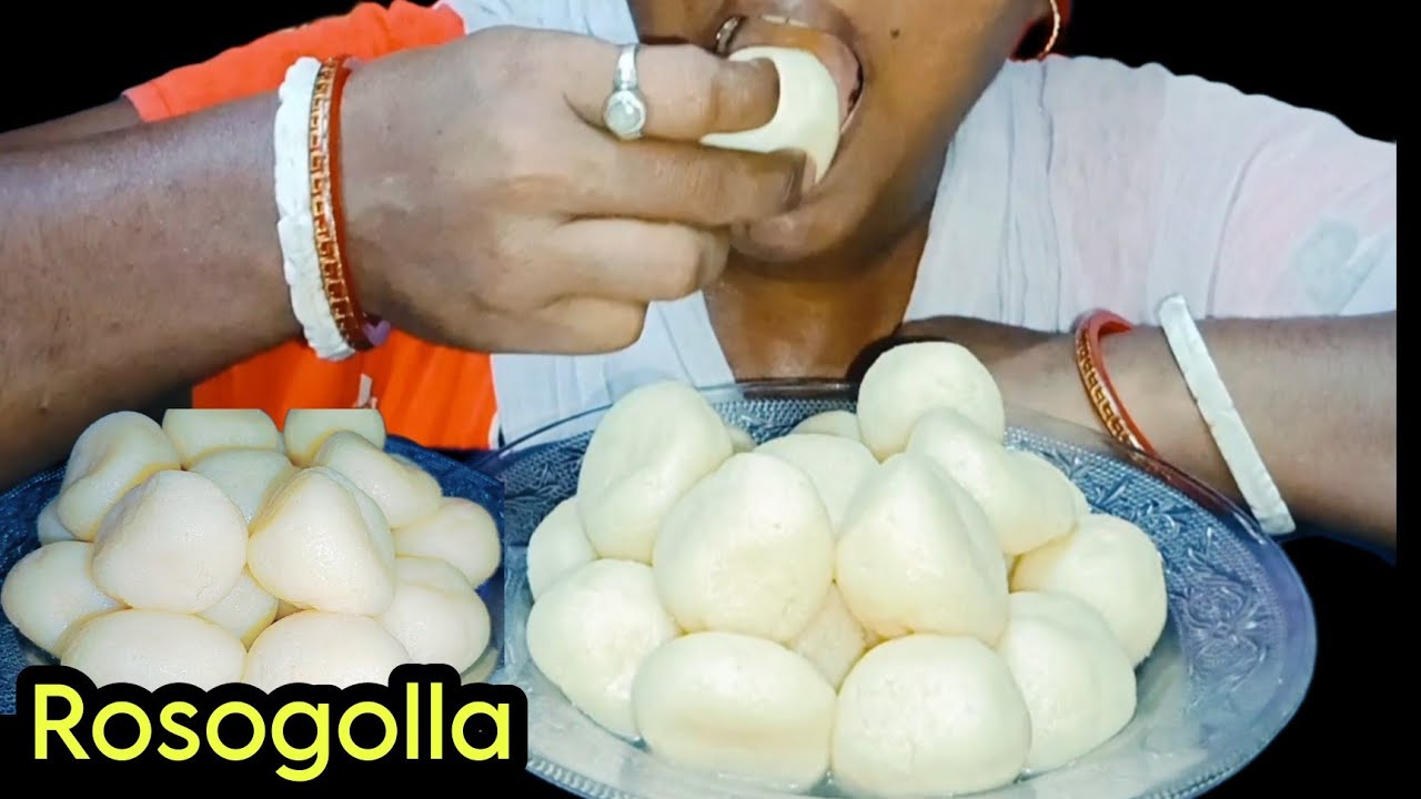 BIGBITES,asmr eating rosogolla||eating show rosogolla|| bengali ...