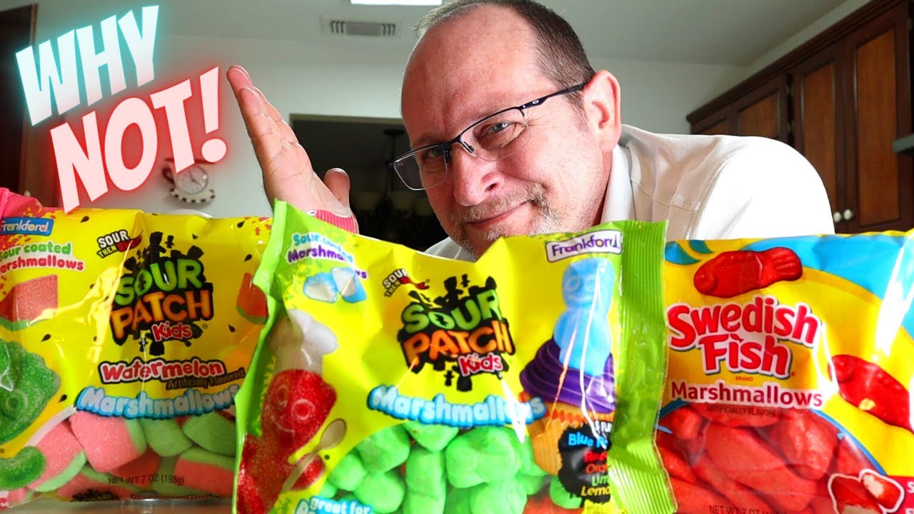Sour Patch Kids & Swedish Fish Marshmallows - YouTube