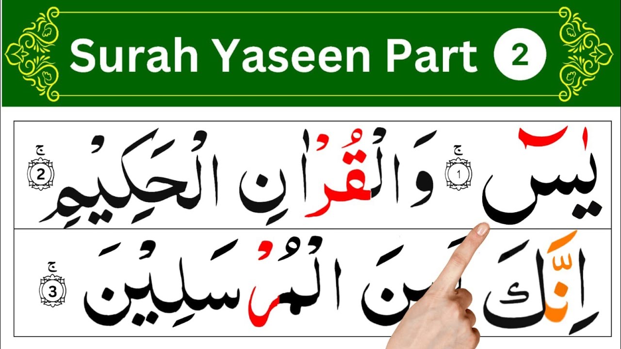 Surah Yasin / Surah Yaseen Part 2 / verse 09-12 /Noor Ul Quran Daily ...