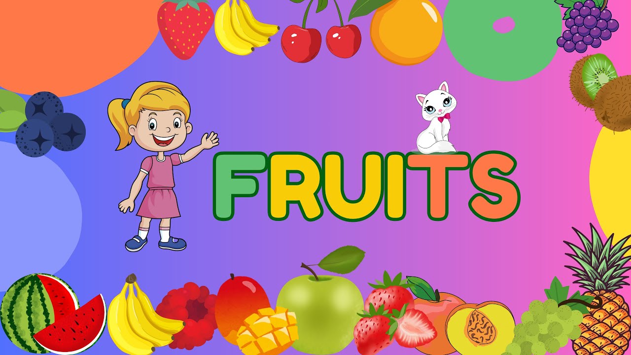 Learn Fruits Names for kids | Fruits name with pictures | Learning ...
