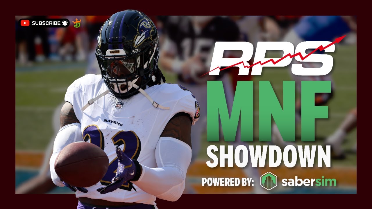 NFL DFS Lineup Builder | WEEK 7 | 10/21 - MNF SaberSim Preview - YouTube