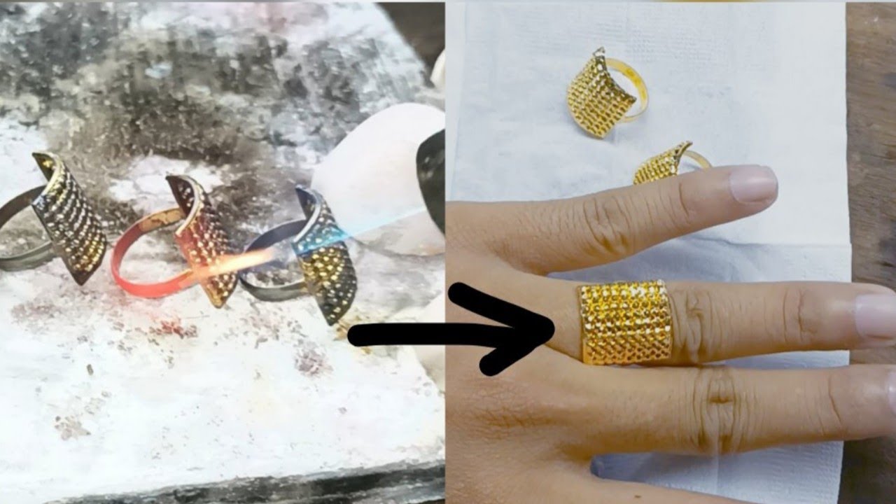 The Gold ring making - YouTube