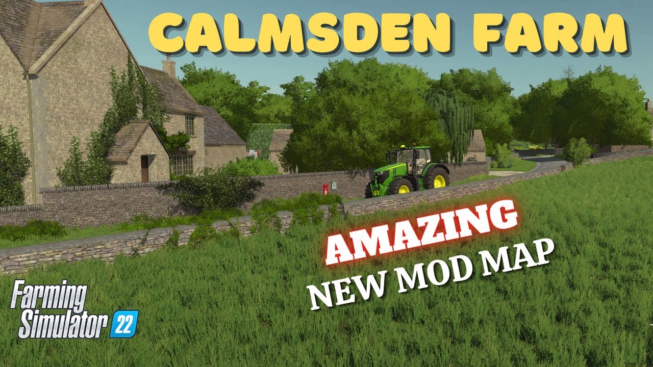"CALMSDEN FARM" FS22 Map Tour/Review | New Mod Map | Farming Simulator ...