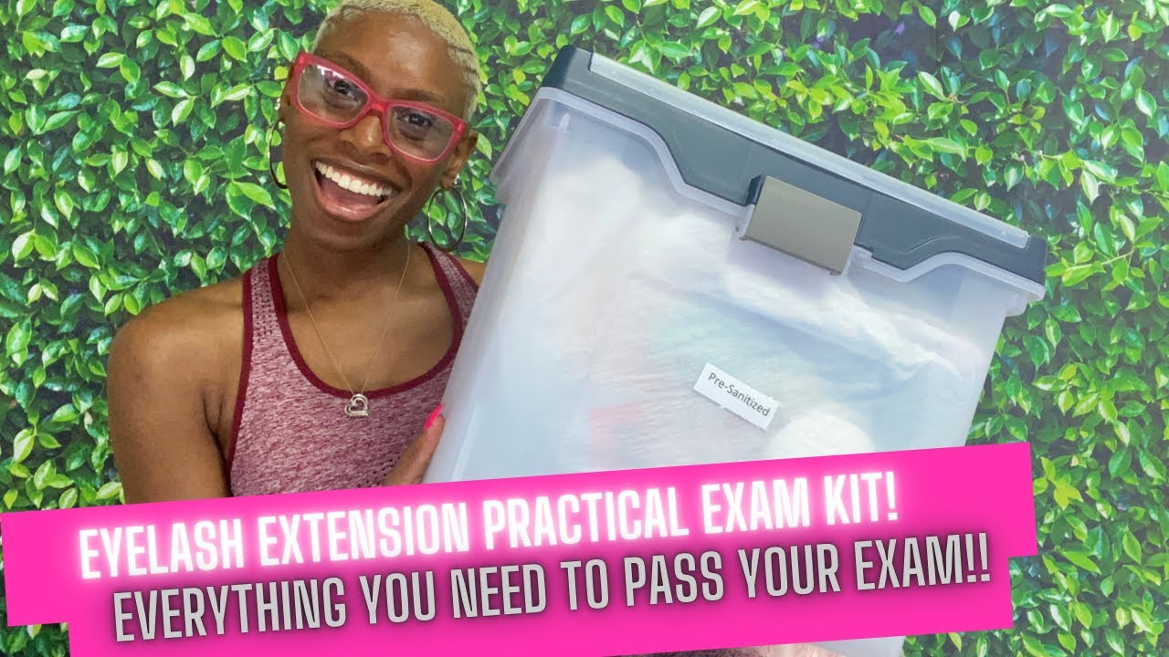 EYELASH EXTENSIONS EXAM KIT | HOW TO BECOME a LICENSED LASH TECH - YouTube