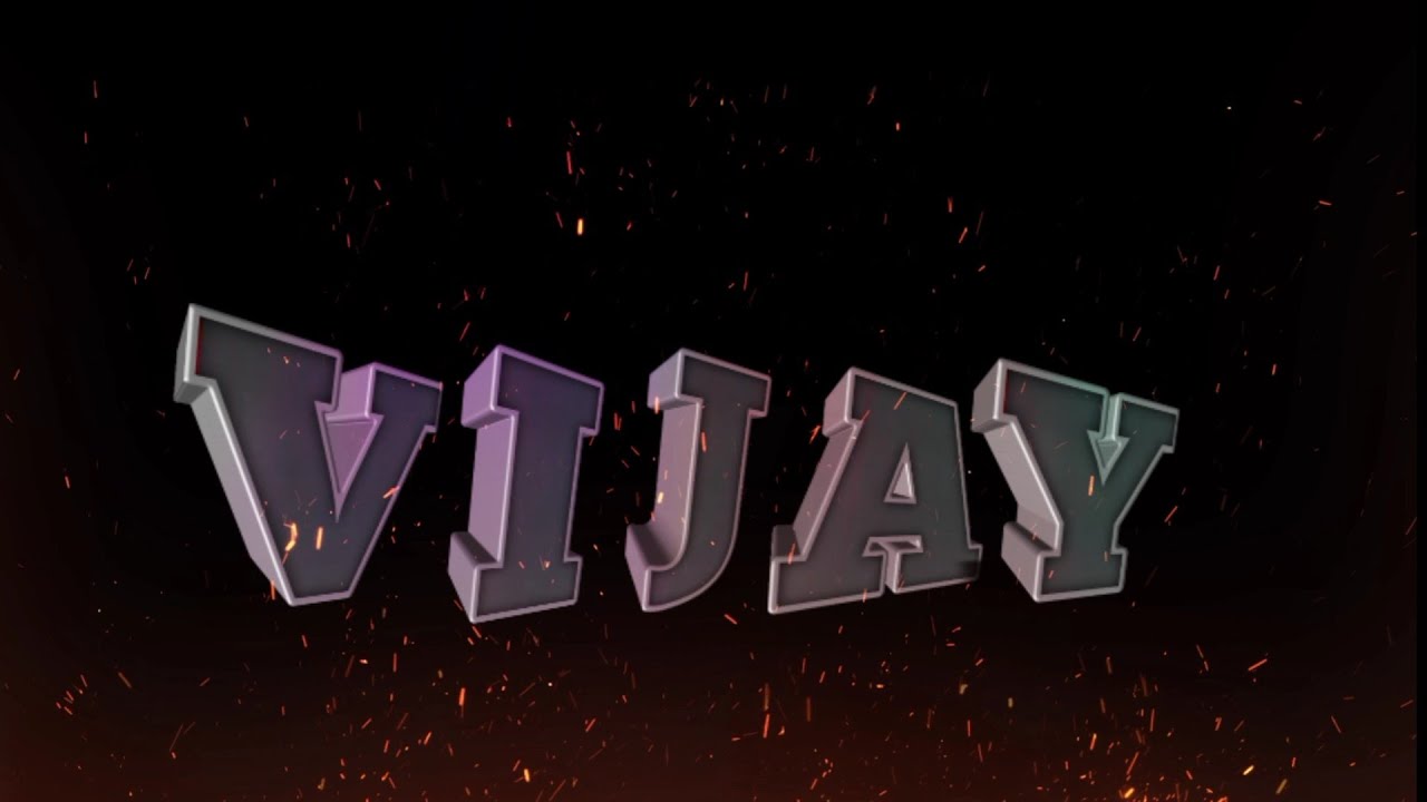 #DakshanDisplay Master Vijay 3D Title Card Intro - YouTube