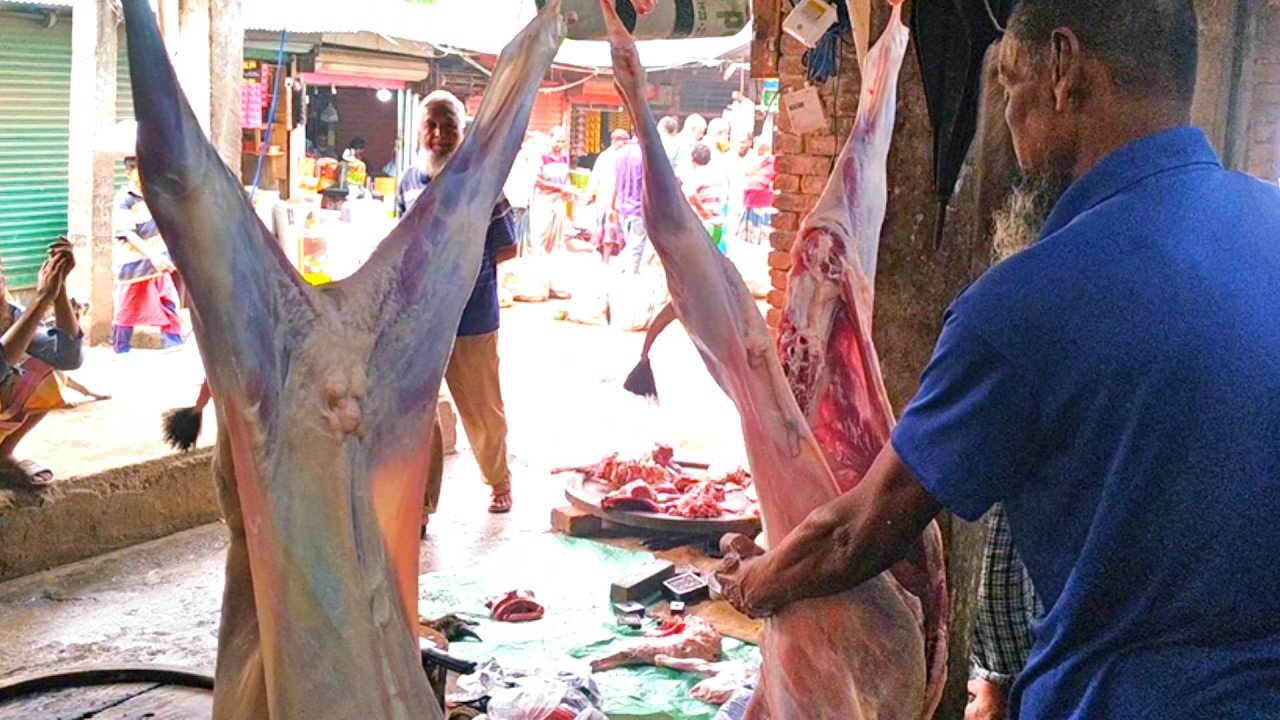Amazing Goat Cutting Skills | Professional Butcher Cutting Fresh Goat ...