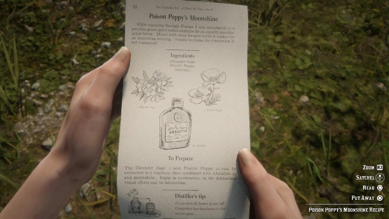 Red Dead Redemption 2 Poison Poppy recipe found - YouTube