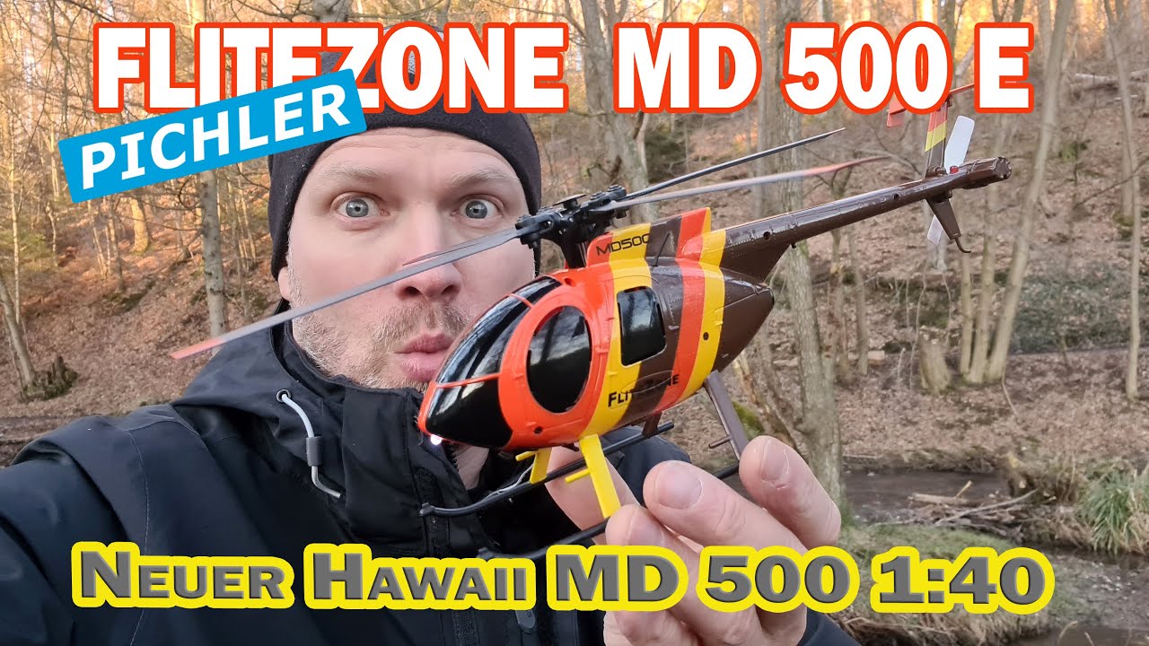 Zwei neue RC-Heli MD 500 E von Flitezone Pichler Modellbau im Maßstab 1 ...
