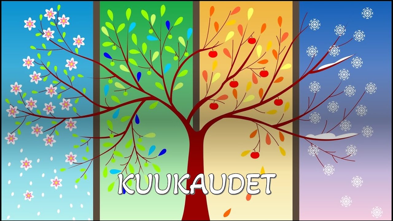 Kuukaudet laulu ja vuodenajat - YouTube