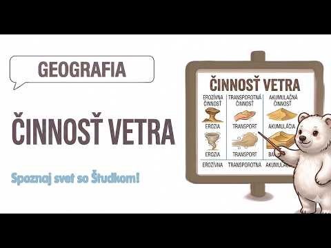 🌬️ Činnosť vetra – ako vietor mení povrch Zeme? Geografia 5. ročník ZŠ