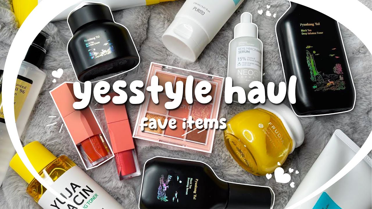 unboxing yesstyle k-beauty makeup and skin care faves ~ aesthetic haul ...