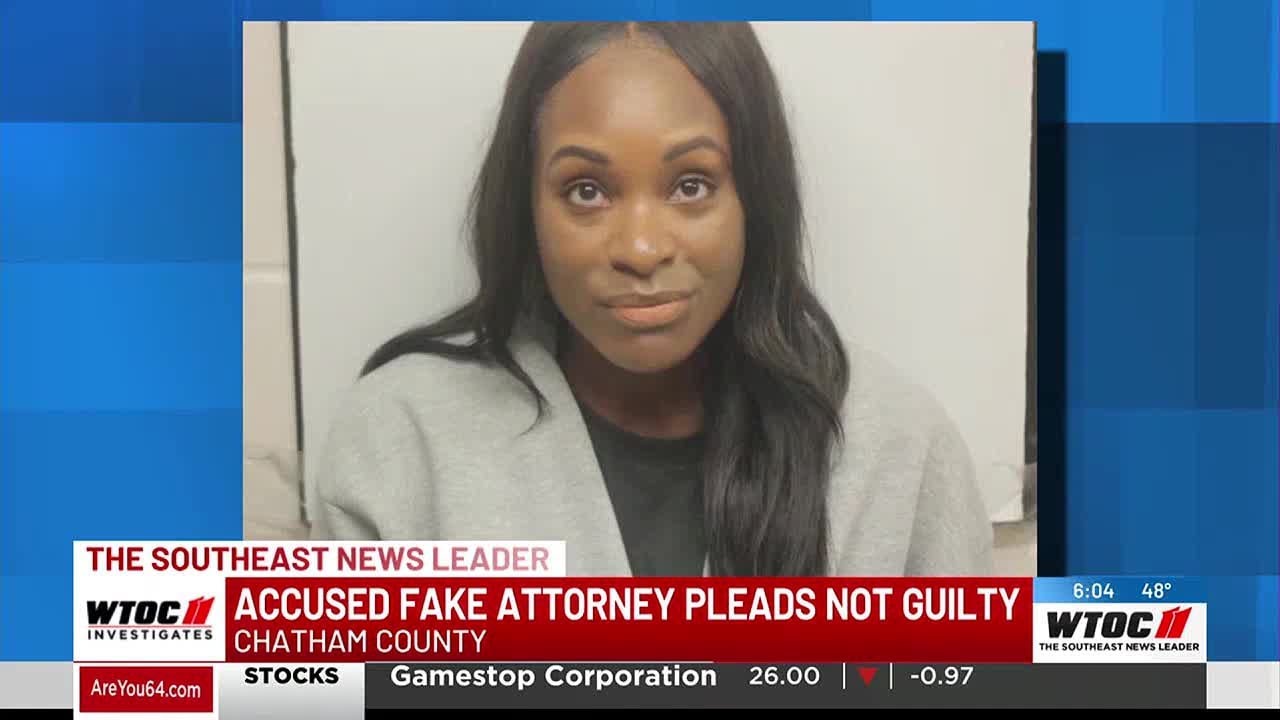 Woman charged with posing as a lawyer pleads not guilty - YouTube