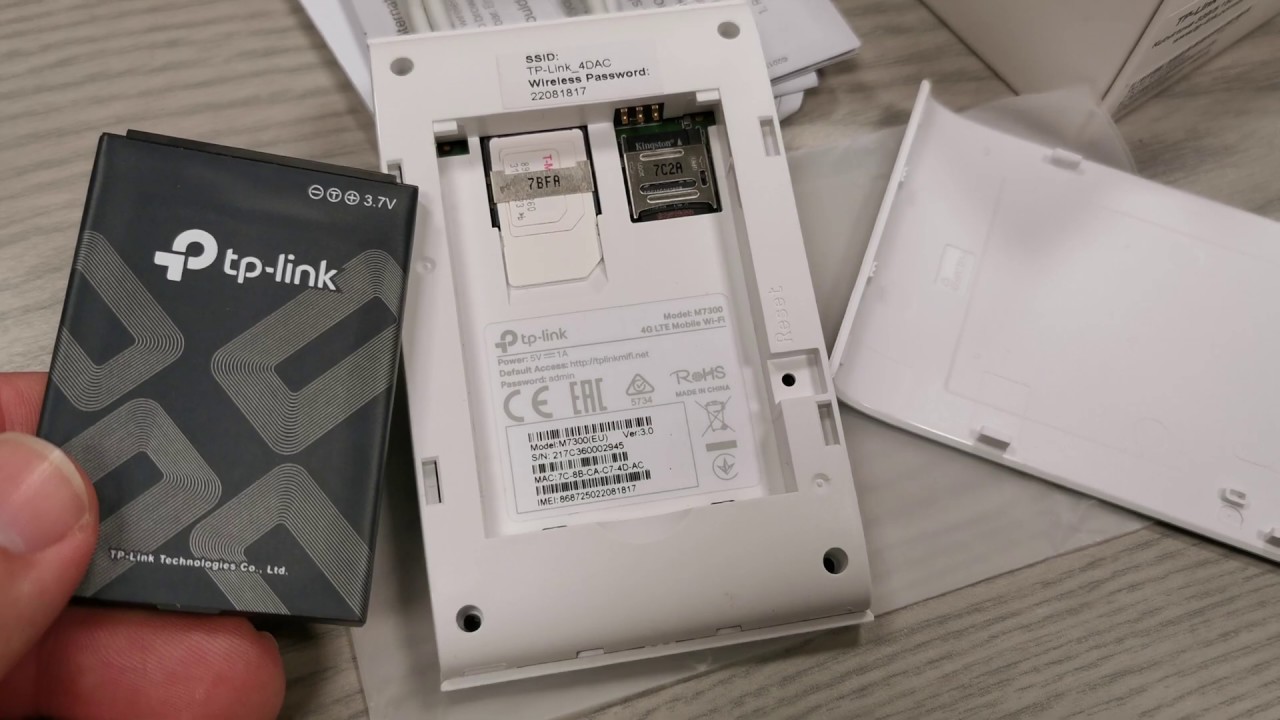 TP-Link 4G LTE Mobile Wi-Fi M7300 Unboxing - YouTube