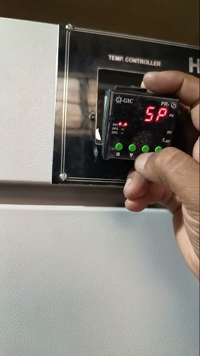 GIC temperature controller setting - YouTube