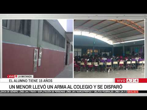 🚨 LA MATANZA: UN ADOLESCENTE LLEVÓ UN ARMA A LA ESCUELA Y SE DISPARÓ DENTRO DEL AULA