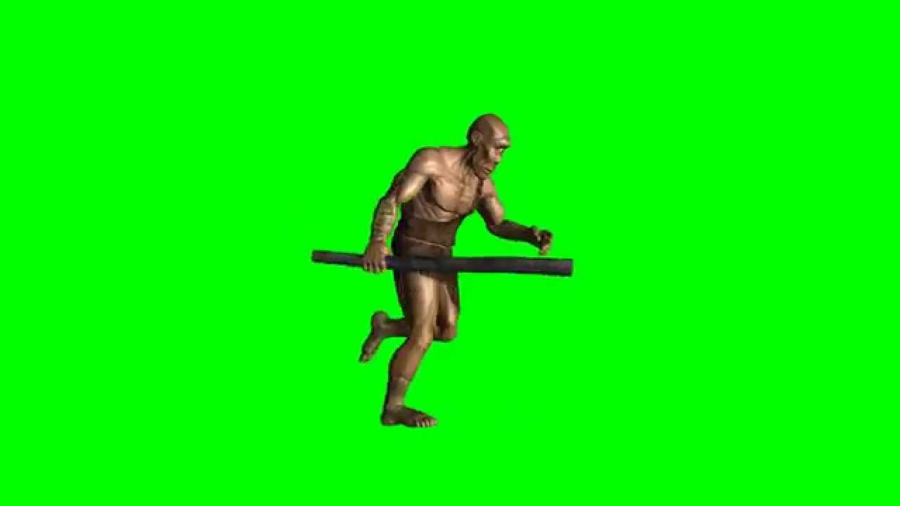 cyclop runs - different views - green screen effect - YouTube