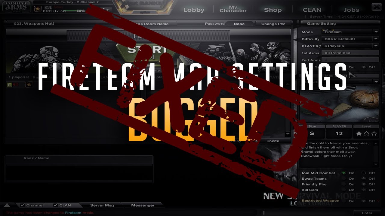 Combat Arms: The Classic || Fireteam Map Settings - Bugged - YouTube
