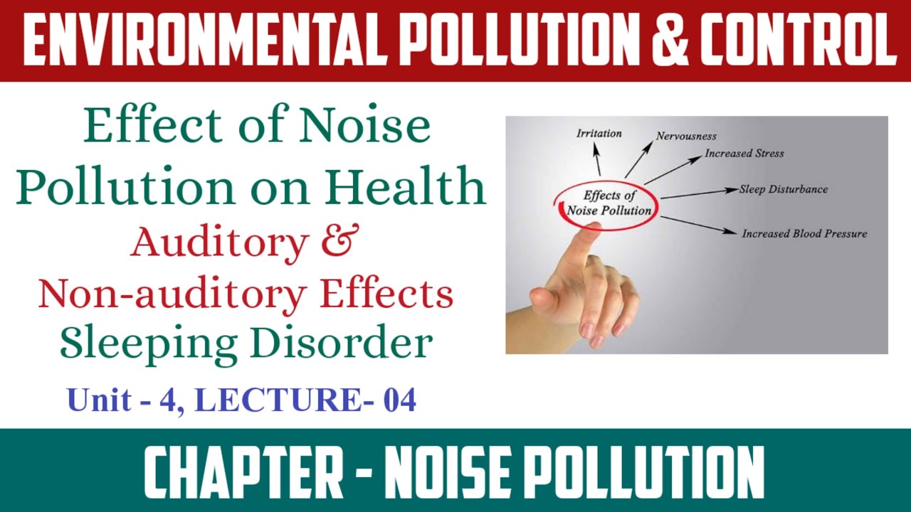 Effect of Noise Pollution on Health and Environment | Auditory & Non ...