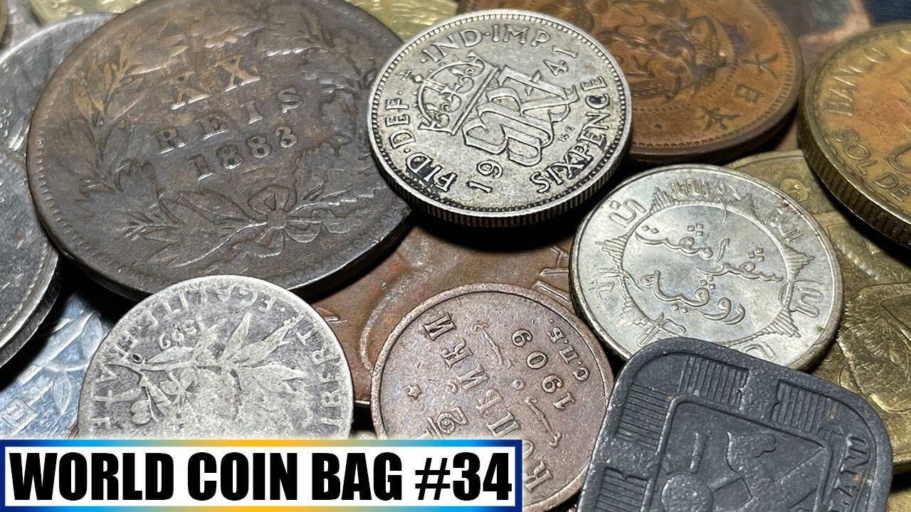 RARE 19th CENTURY SILVER & Great Finds Hunting 1/2 Pound Foreign Coin ...