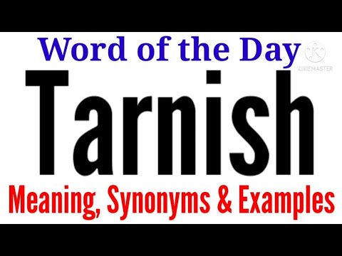 Tarnish Meaning in English and Hindi | Tarnish Synonyms and Antonyms ...