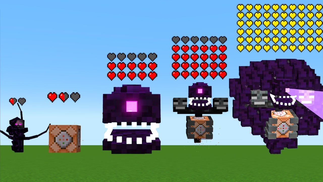 All of your All Minecraft Bosses and Wither Storm - YouTube