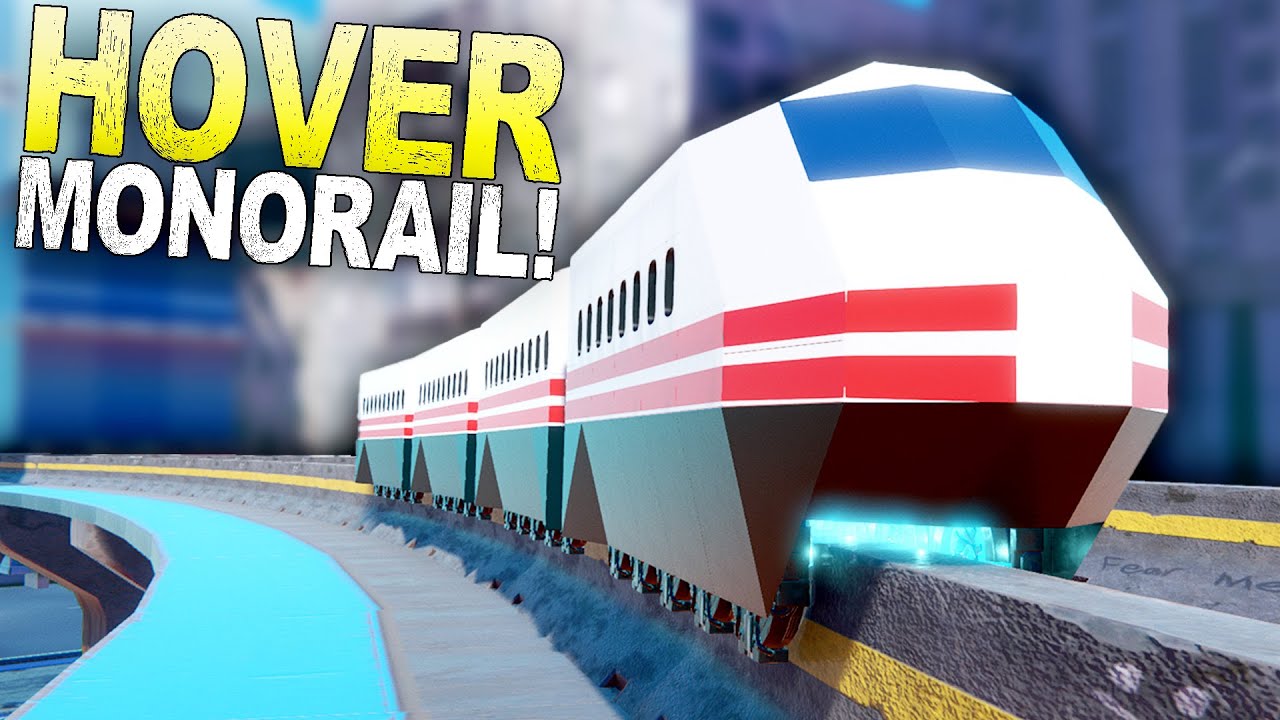 I Built a HOVERING MONORAIL in a Train City Map! - YouTube