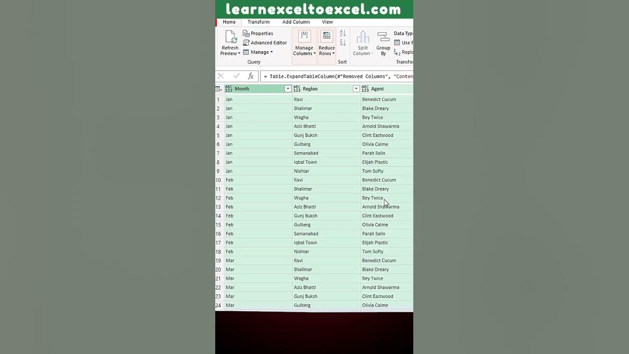 Excel Pro Trick Combine All Worksheets Into One With Excel Power Query How To Youtube